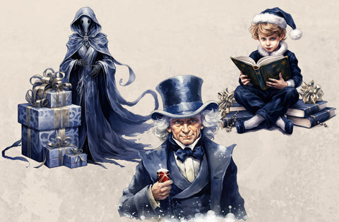 Silver and Blue Christmas Characters Png Clipart | 39 Beautiful Design ...